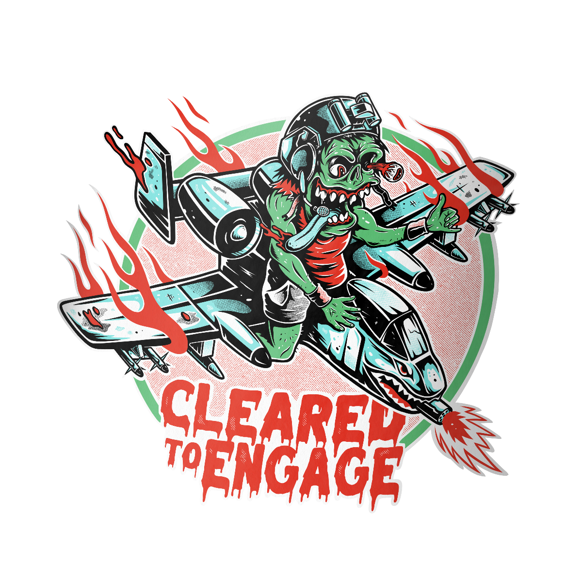 Cleared To Engage (Brotallion Collab) Sticker – Heavily Suppressed